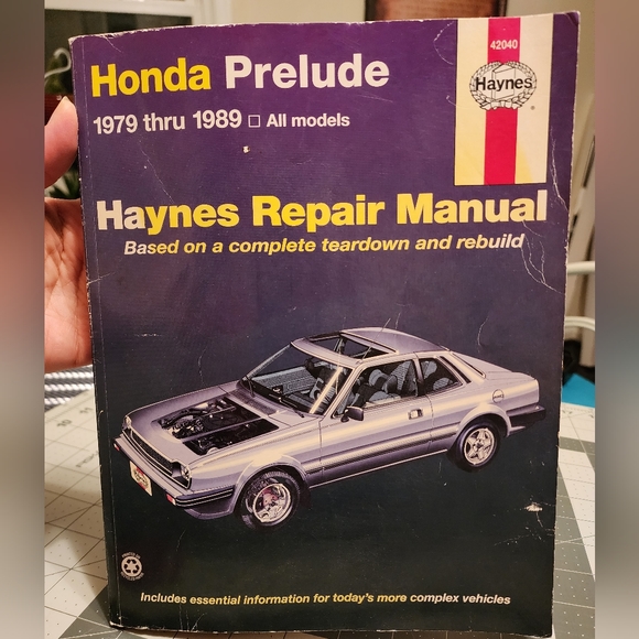 Haynes | Other | Haynes Honda Prelude Repair Manuel 7989 | Poshmark